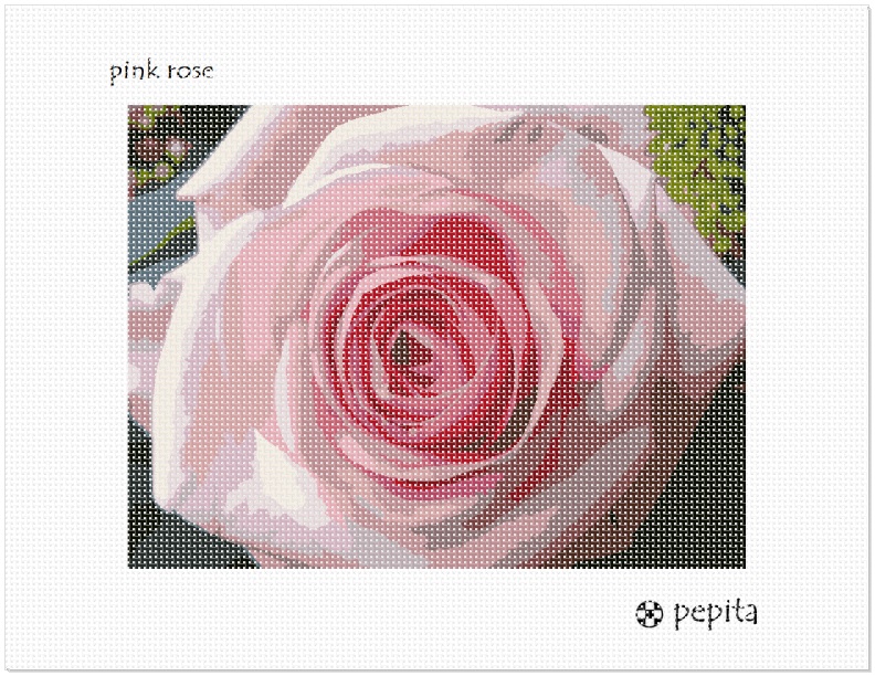 Pink Rose Needlepoint Kit or Canvas (Floral/Flower/Nature) | eBay