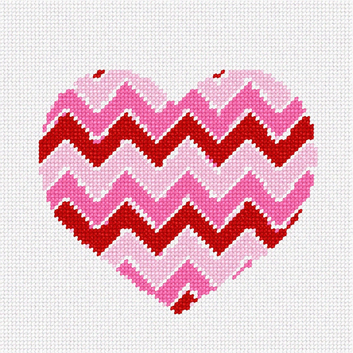 Heart Chevron Needlepoint Kit or Canvas (Valentine) | eBay